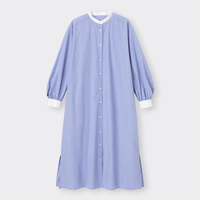 値下げに大感謝ッ！！【GU】「ストライプシャツワンピ」が1990円だって♡ | TRILL【トリル】