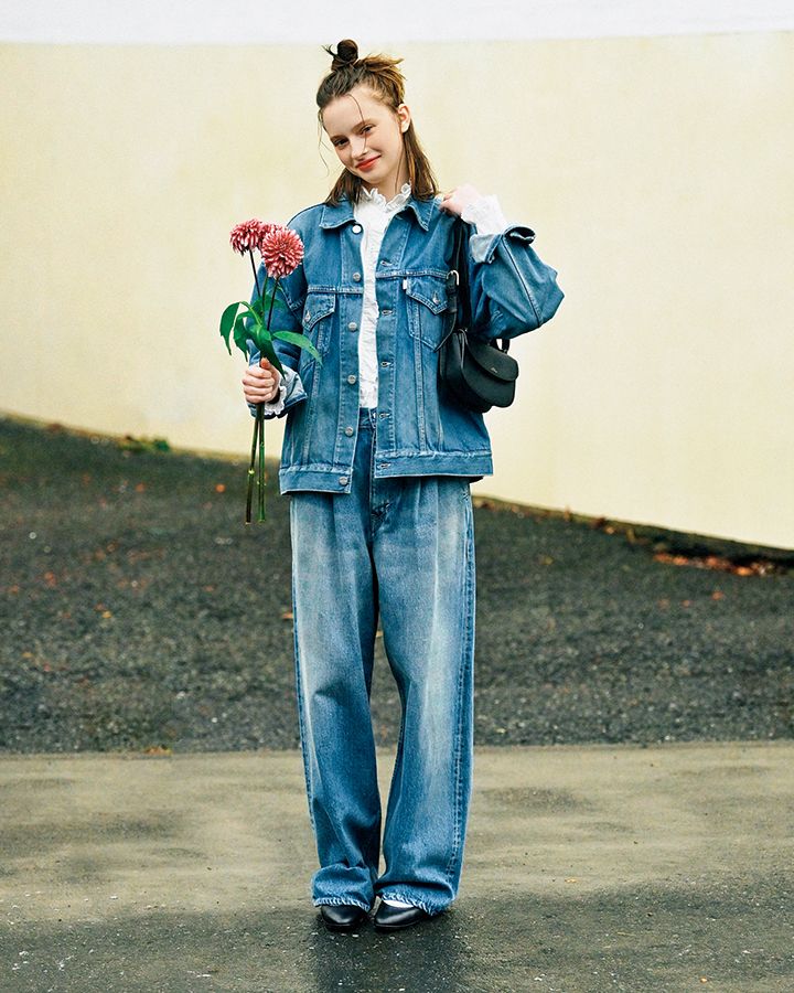 クラシックとモダンのいいとこどりをしたデニムスタイル【本日のFUDGE GIRL-4月10日】 | TRILL【トリル】