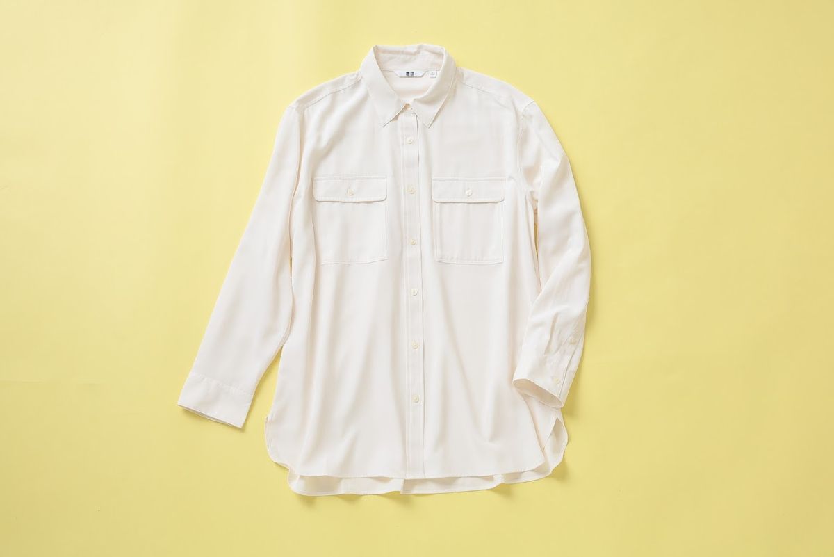 「SNSでも人気！」【ユニクロのUVカットシャツ】の“Lサイズ”を身長別に着比べてみた！《150cm・160m・170cm》 | TRILL【トリル】