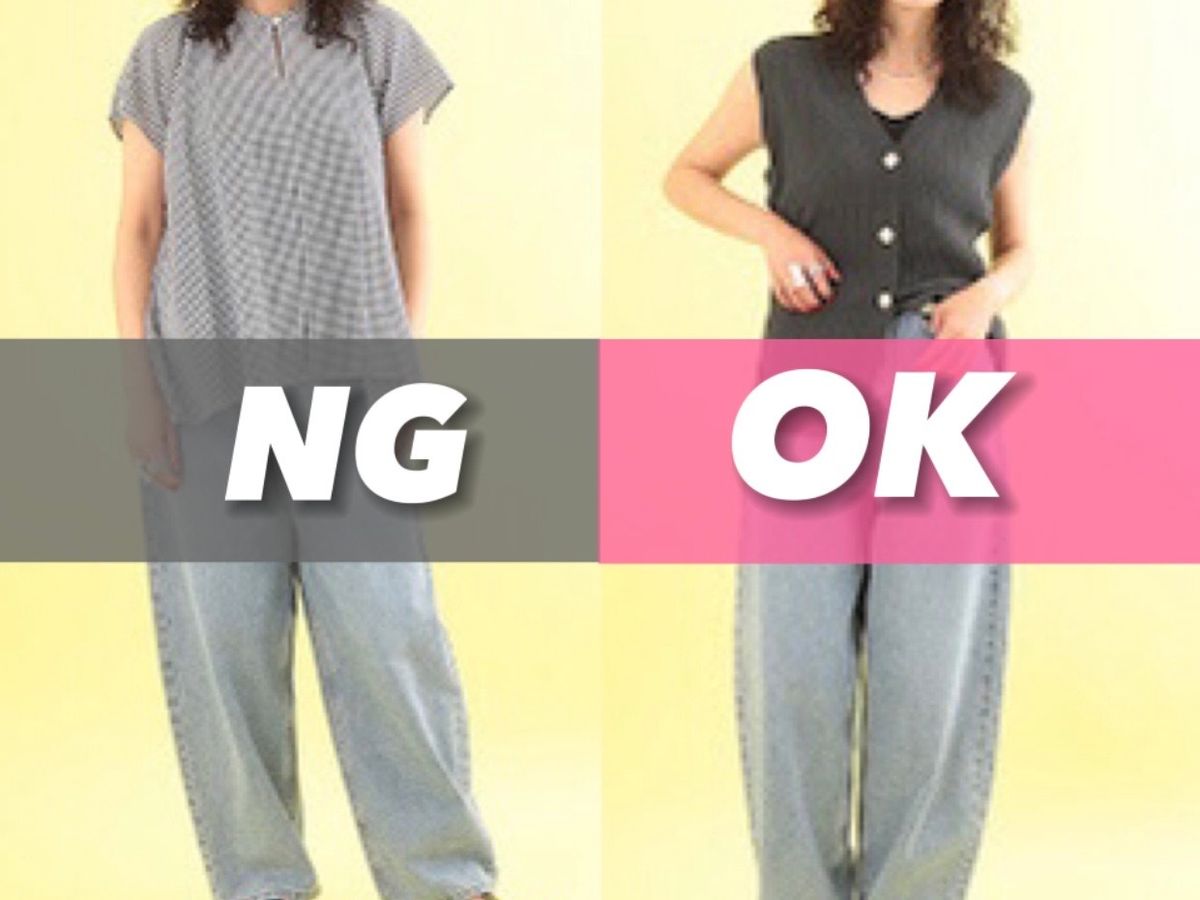 「逆に太って見えるからやめて！」覚えておくべき“旬デニム”の着膨れNG ＆ 着痩せOKコーデ | TRILL【トリル】