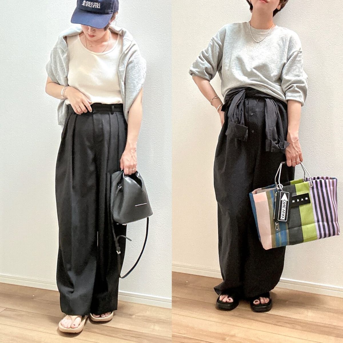 春→夏の移行期や梅雨寒コーデに。手持ち服と合わせやすい【ユニクロ】短丈スウェットトップス | TRILL【トリル】