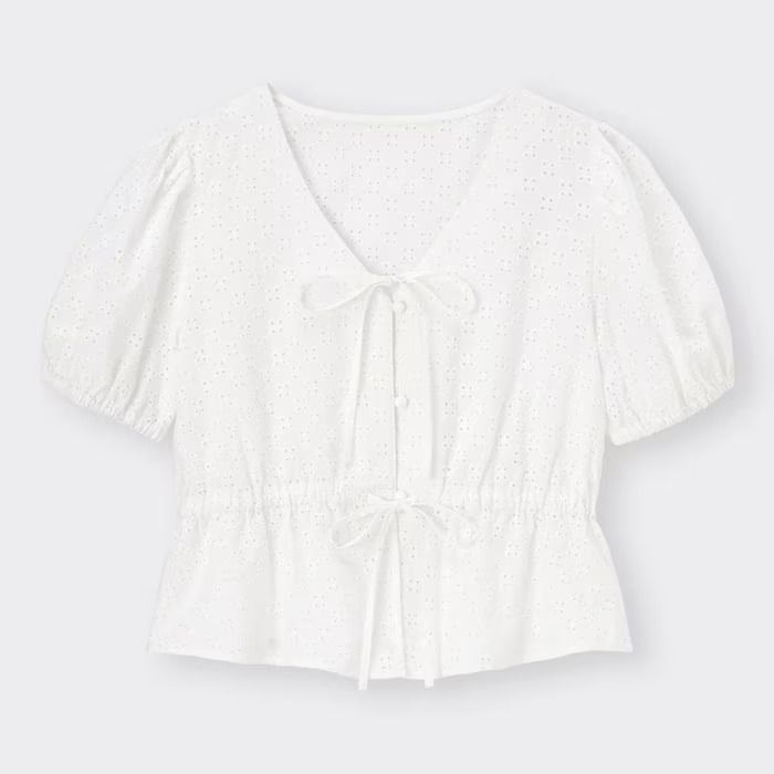 春夏は『ホワイト』が至高♡【GU】これ“全部1990円”なんですっ！「夏ブラウス」 | TRILL【トリル】