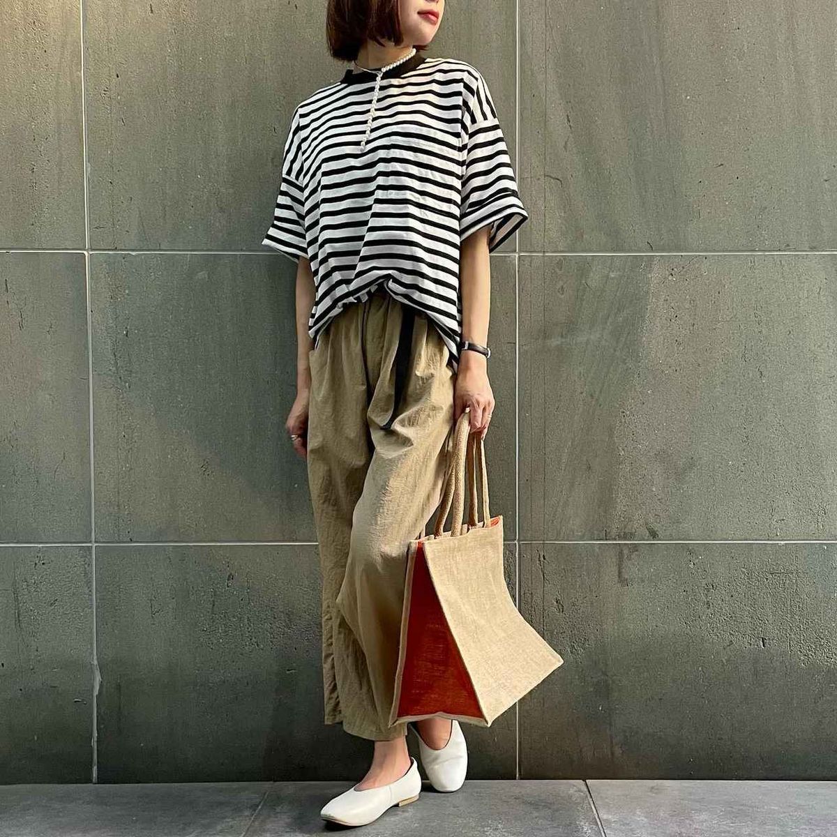 着回し力、レべチじゃん！！【無印良品】1枚あれば超助かる！「優秀ボーダーT」 | TRILL【トリル】