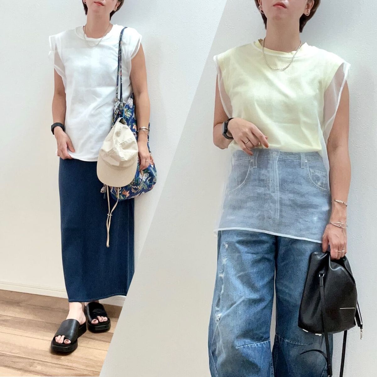 夏服のマンネリ解消へ。いつものコーデに重ねるだけでOK【ZARA】洒落る「シアートップス」 | TRILL【トリル】