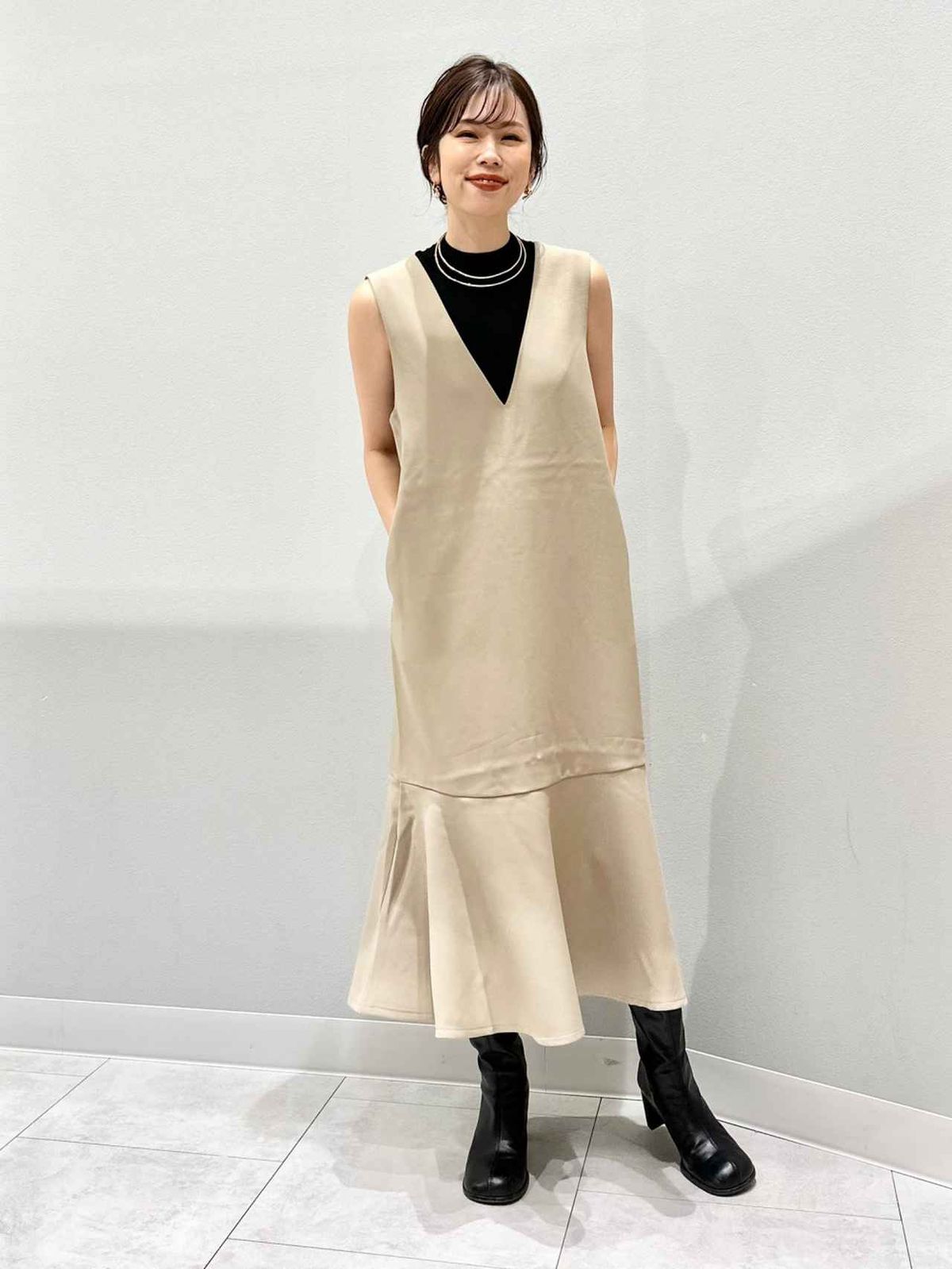 これは売れるの納得だわ。【GU】絶賛お値下げで1490円！「美人見えジャンスカ」 | TRILL【トリル】