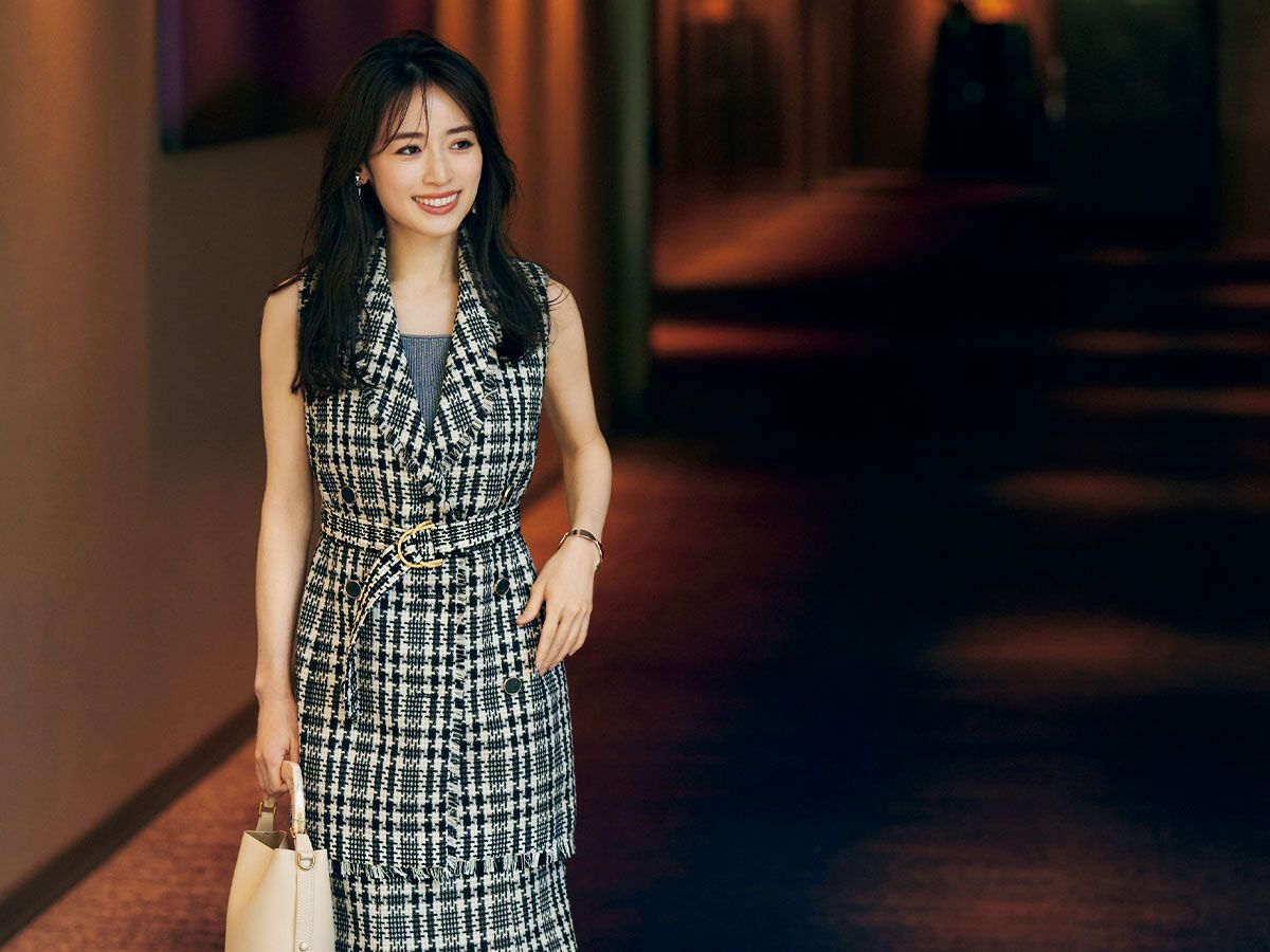 モノトーンをお仕事でも楽しむならツイード素材で大人っぽく♡＜9/25のコーデ＞ | TRILL【トリル】