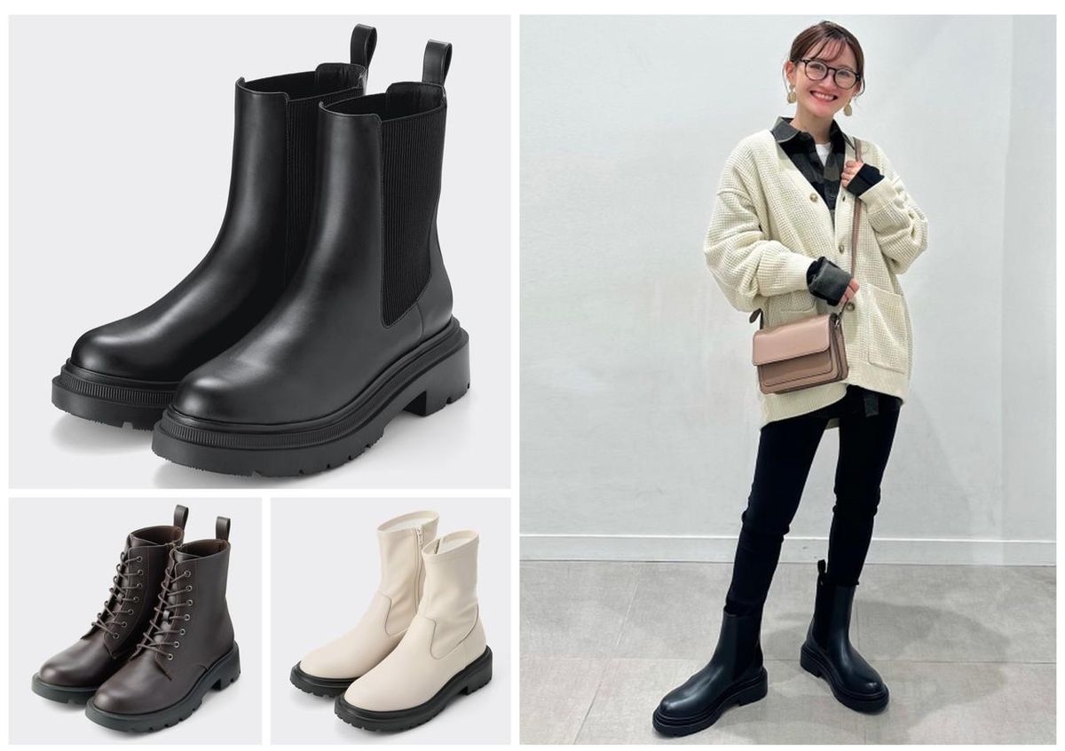 流行のボリュームソールブーツは、¥3,000台の【GU】が狙い目！ | TRILL【トリル】
