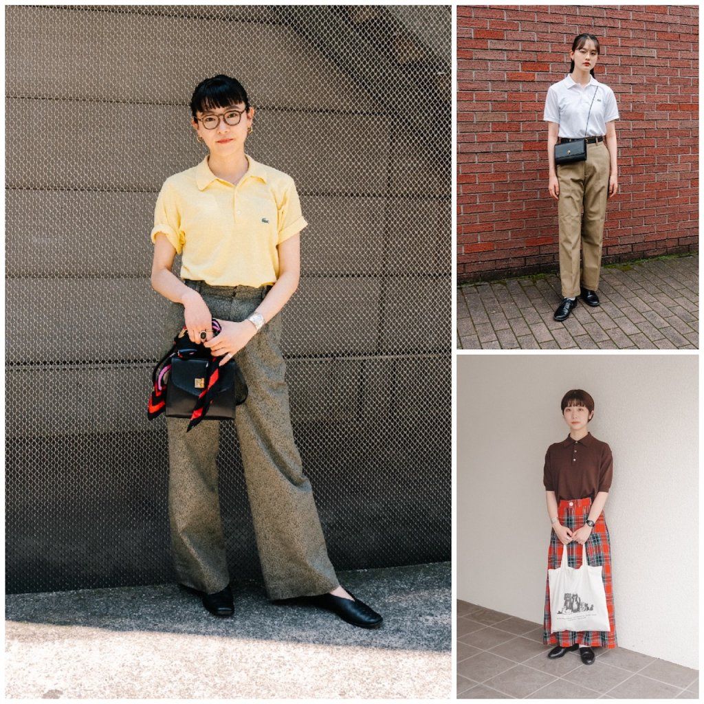 人気のラコステやニットポロも登場。“ポロシャツ”を使った秋のトラッドコーデ5選【TOKYO SNAP】 | TRILL【トリル】
