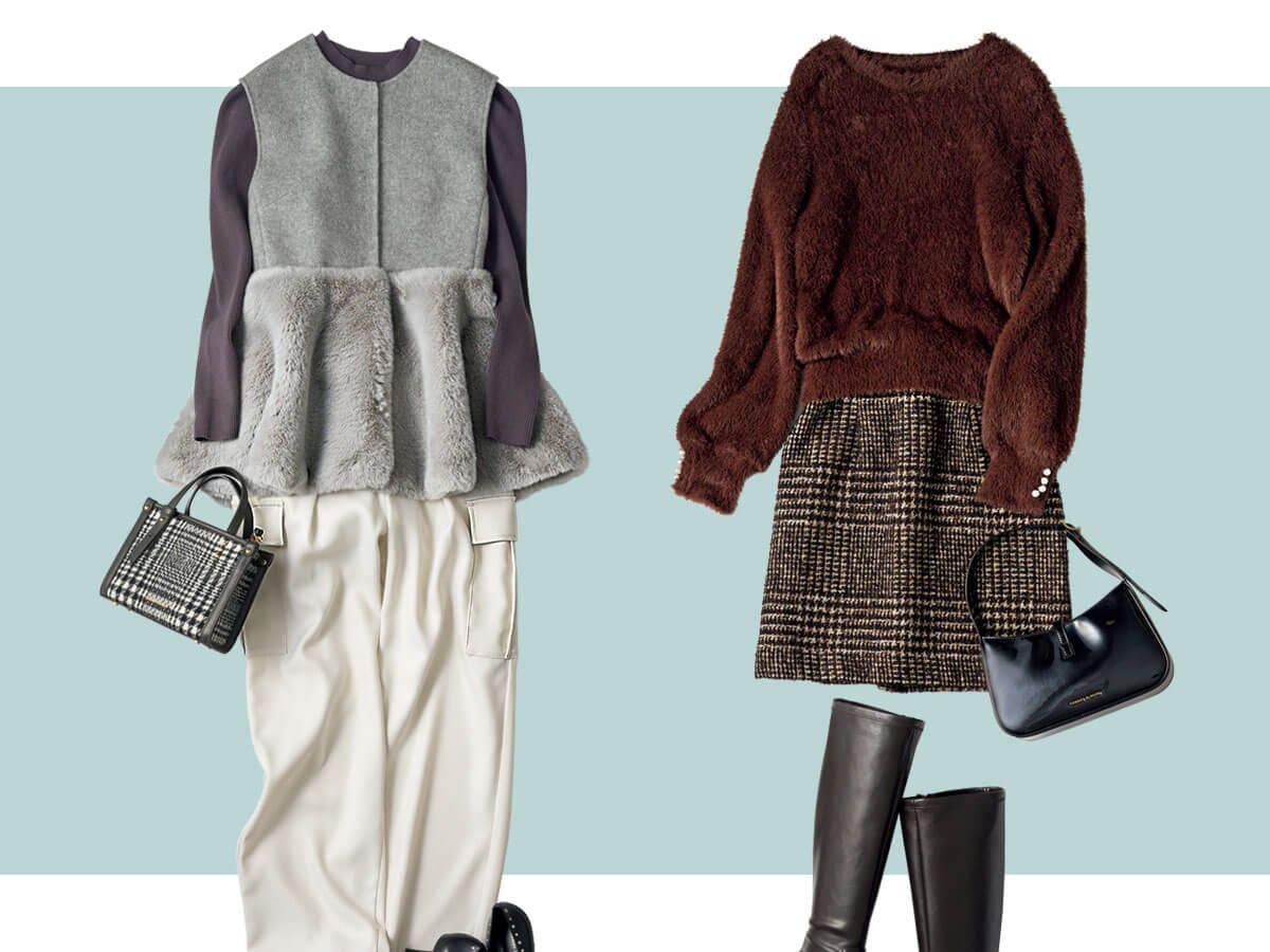 この冬着こなしたい！大人が「甘口ミニスカ&辛口カーゴ」を取り入れるポイントをチェック | TRILL【トリル】