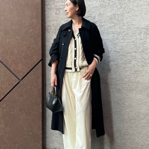 【365 DAYS SNAP】JOURNAL STANDARD L’ESSAGEバイヤー 岡田 翠さんのコートスタイル | TRILL【トリル】