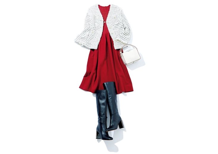 華やかさときちんと感を両立！ワンピ×JKでつくる大人きれいめ通勤コーデ【毎日コーデ】 | TRILL【トリル】