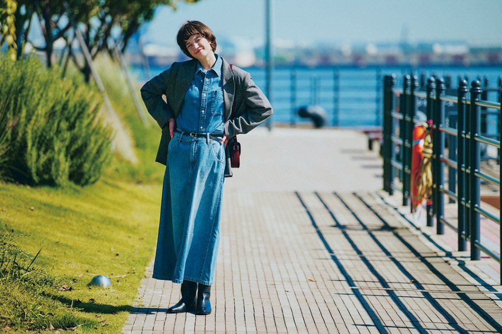 デニムスカートをクラシカルに大人っぽく着こなす【本日のFUDGE GIRL-12月6日】 | TRILL【トリル】