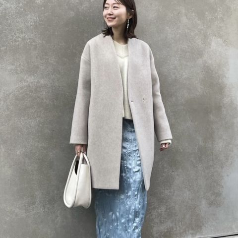 【365 DAYS SNAP】NOBLE有楽町店スタッフ 小林美憂さんのコートスタイル | TRILL【トリル】