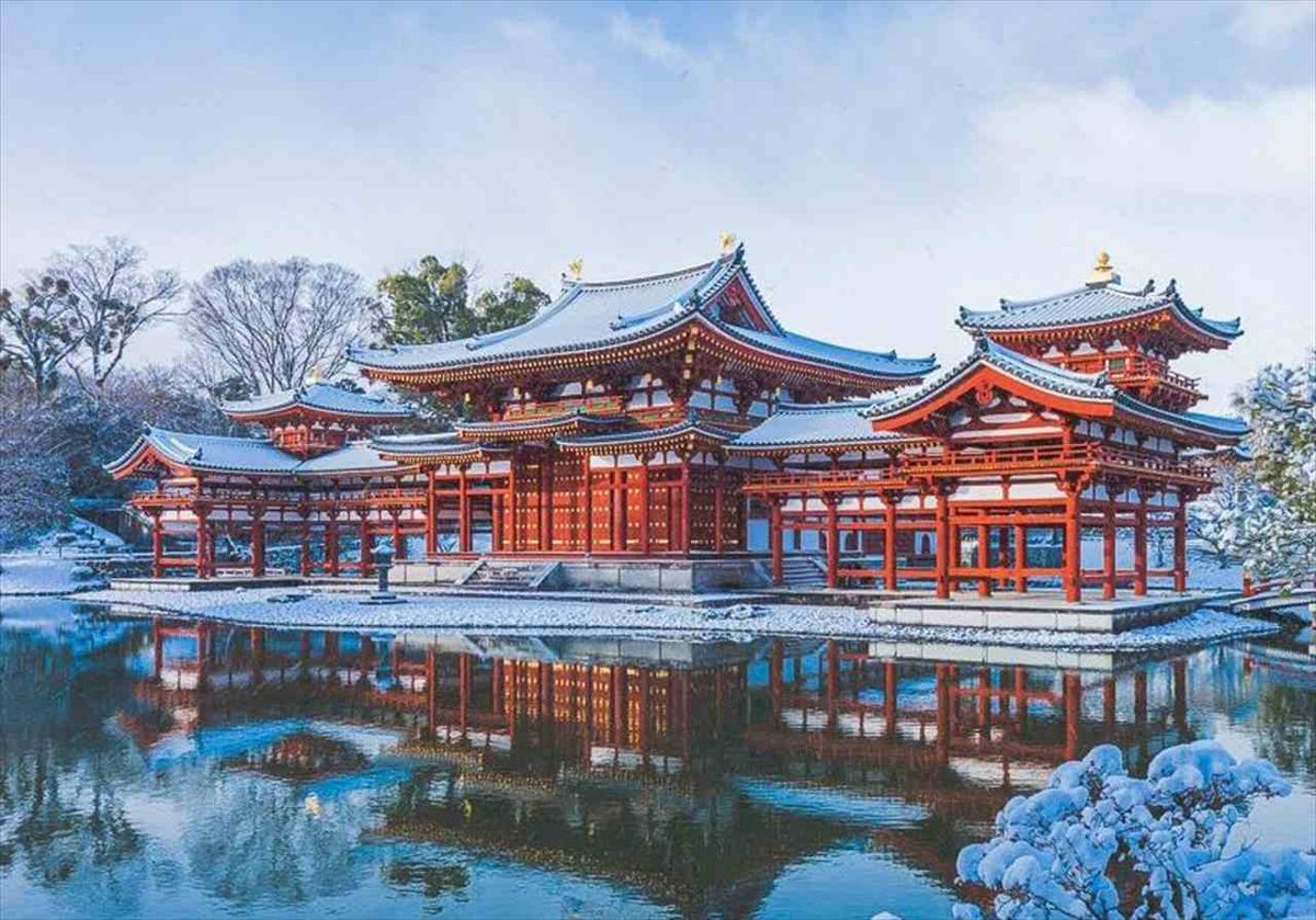 朱色が映えて美しい・・雪化粧した平等院鳳凰堂が圧巻！高画質映像も必見！！ | TRILL【トリル】