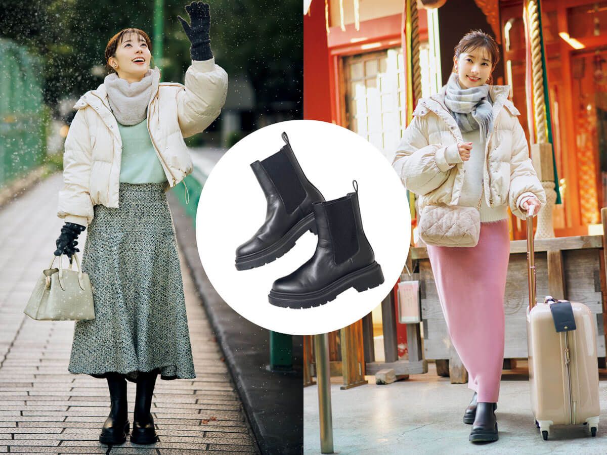 3990円で買える【GUのブーツ】が優秀すぎ♡冷え対策におすすめな最強足元コーデ | TRILL【トリル】