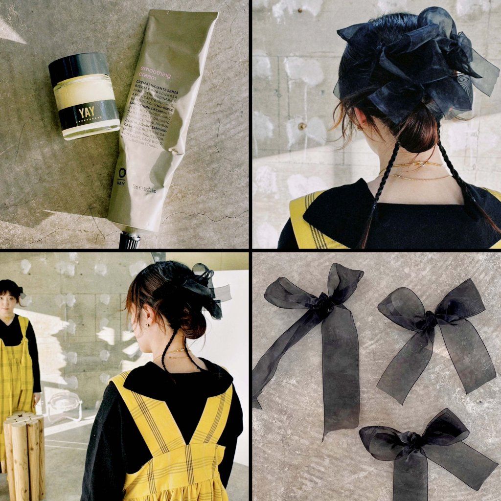 三つ編み×リボン♡大人もできる簡単ヘアアレンジ【ささやかですてきなもの 大谷有紀 vol.176】 | TRILL【トリル】