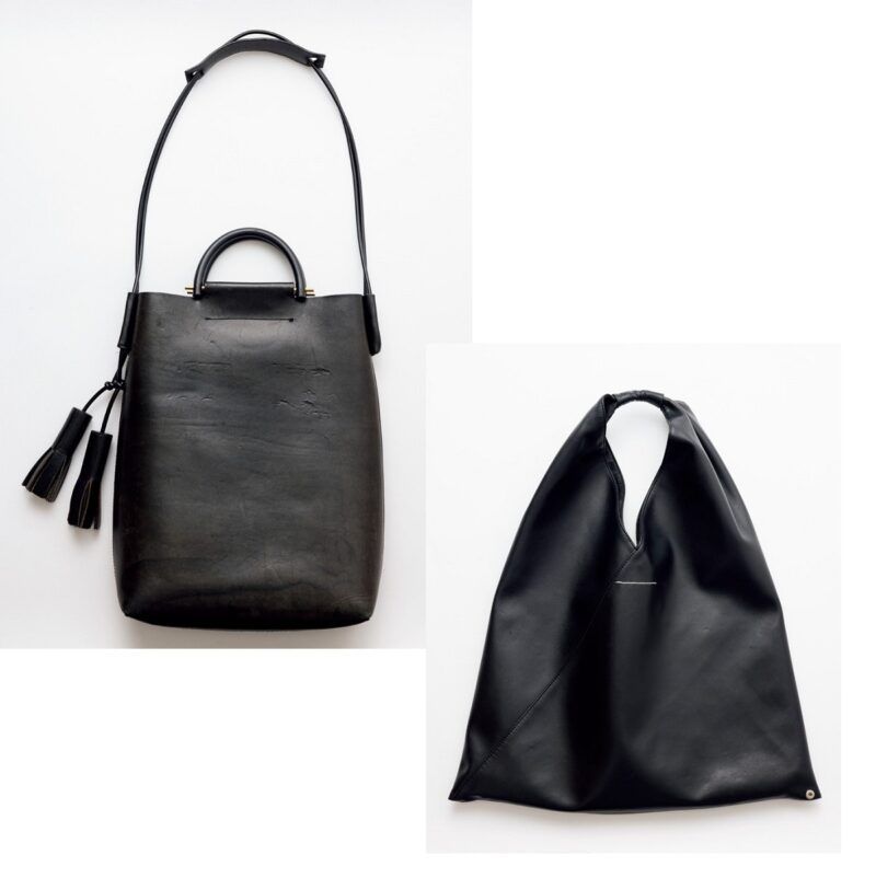 【お洒落な人のバッグの中身】「お仕事黒トート」に、100均ヘッドフォンや強風に強い傘など機能グッズ満載！ | TRILL【トリル】