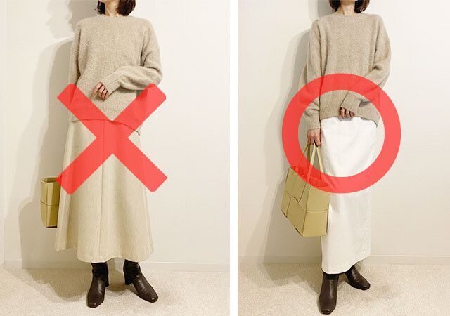 それ…太って見えちゃうかも？ゆったりニットの体型カバーOK＆NGコーデ | TRILL【トリル】