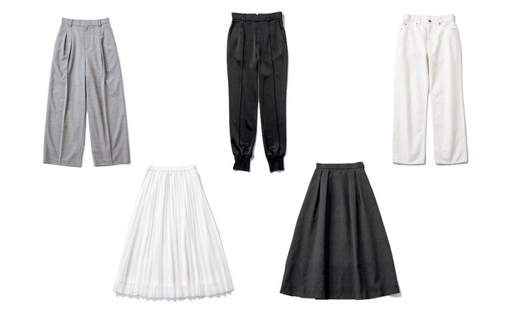 【GU￥2,990スカートほか】春コーデで活躍！「結局安定して使える、大人の名品モノトーン服」5選 | TRILL【トリル】