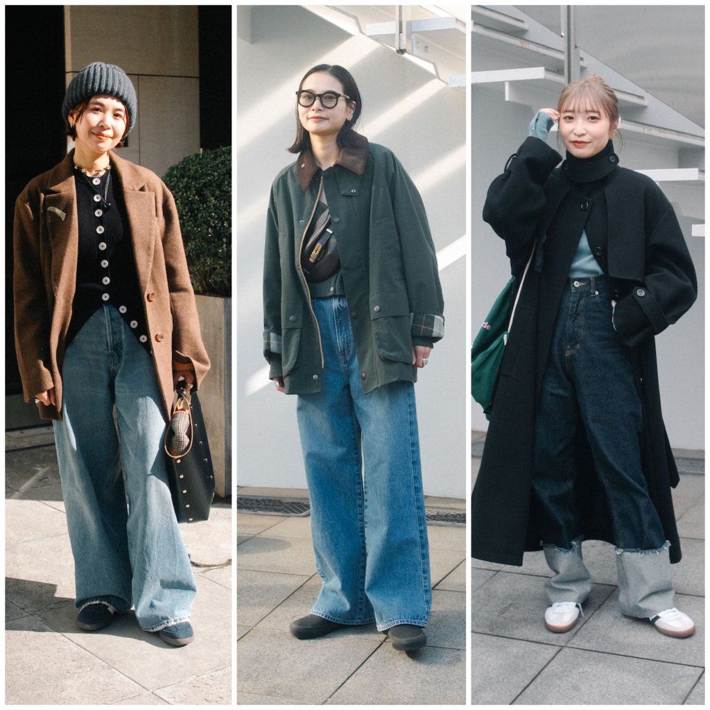 旬のシルエット“ワイドデニム”のお手本コーデ5選。オールシーズン使えるデニムで冬→春にスイッチ【TOKYO SNAP】 | TRILL【トリル】