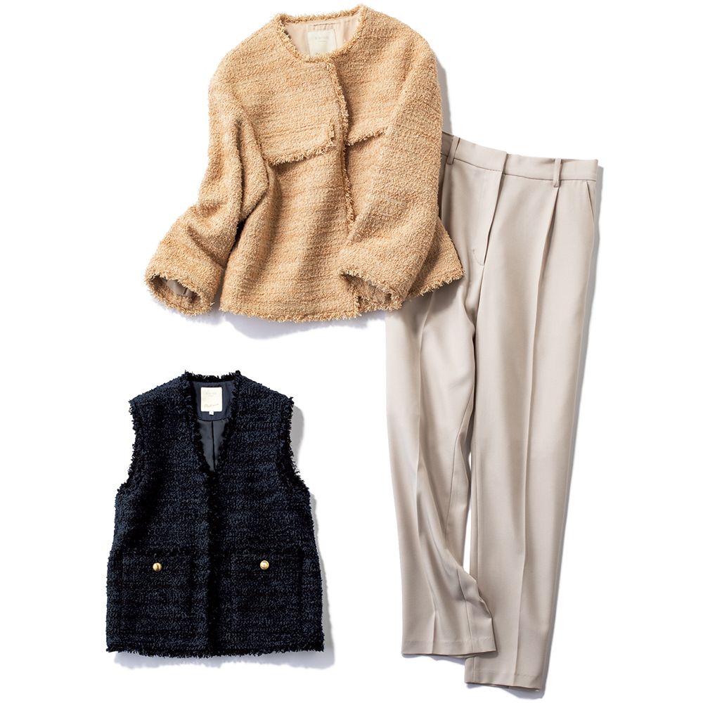 【セット買い推奨】写真映え目線の“ツイード”ジャケット＆パンツは普段使いも優秀 | TRILL【トリル】