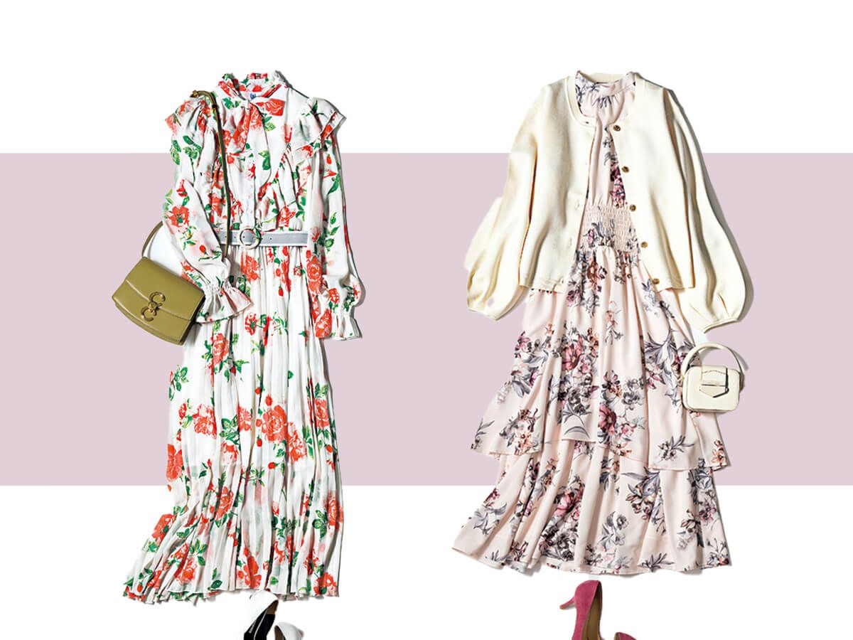 春に向けて1着は持っておきたい！ドラマチックな装いが手に入る大人顔【花柄プリントワンピ】 | TRILL【トリル】