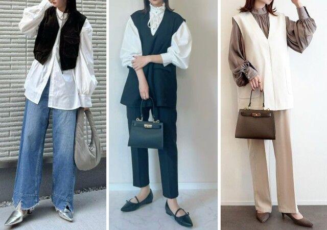 春は「ベスト」投入が鍵♡レイヤードスタイルでこなれ度UP！大人の褒められコーデ | TRILL【トリル】