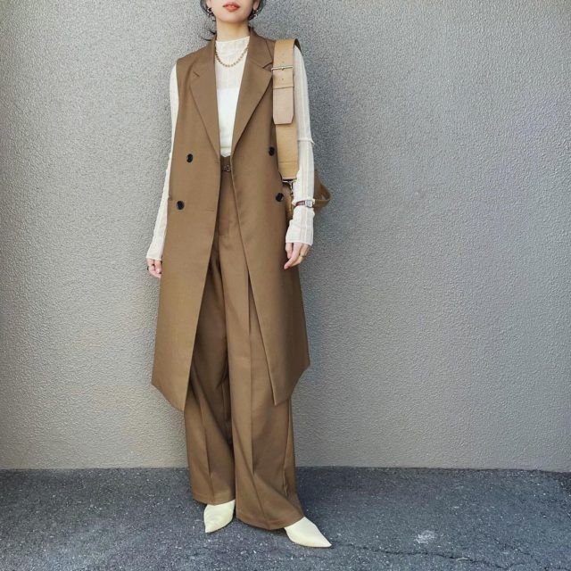 【30・40代に超絶おすすめ】GUロングジレでお馴染みコーデが即打破できる！ | TRILL【トリル】