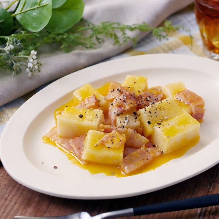 レンジでパパッと！とろけるカルボナーラもち | TRILL【トリル】