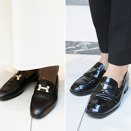 エルメス、プラダ…「ハイブランドのローファー」は黒が使える！＜ママSNAP＞ | TRILL【トリル】