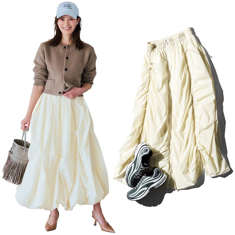 VERYママ界隈で大バズり【emmi】の「撥水スカート」が春夏オシャレに活躍 | TRILL【トリル】