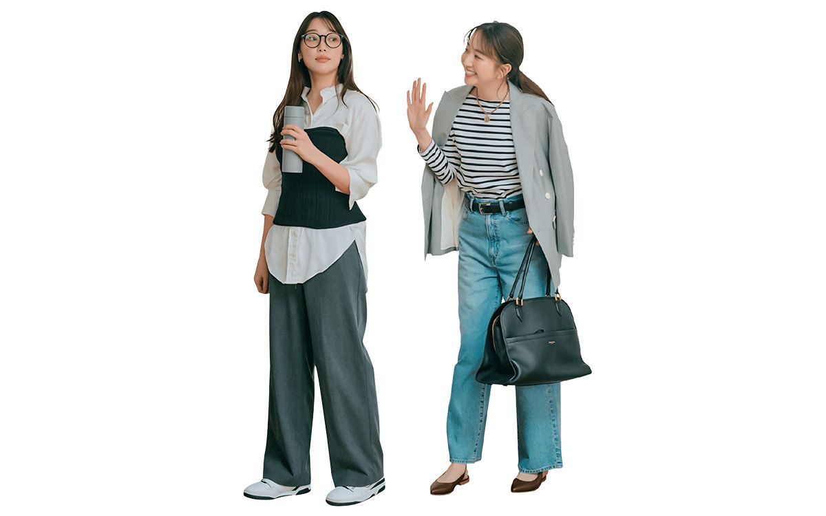 デニムもジャケット合わせできちんと見え！春のオフィカジコーデ【着回しDiary】 | TRILL【トリル】