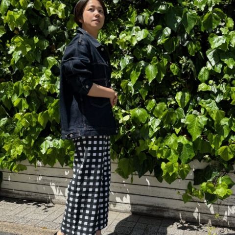 メンズのデニムジャケットにヒールパンプス、が気分【365 DAYS SNAP】福田恵理さんの私服コーデ | TRILL【トリル】