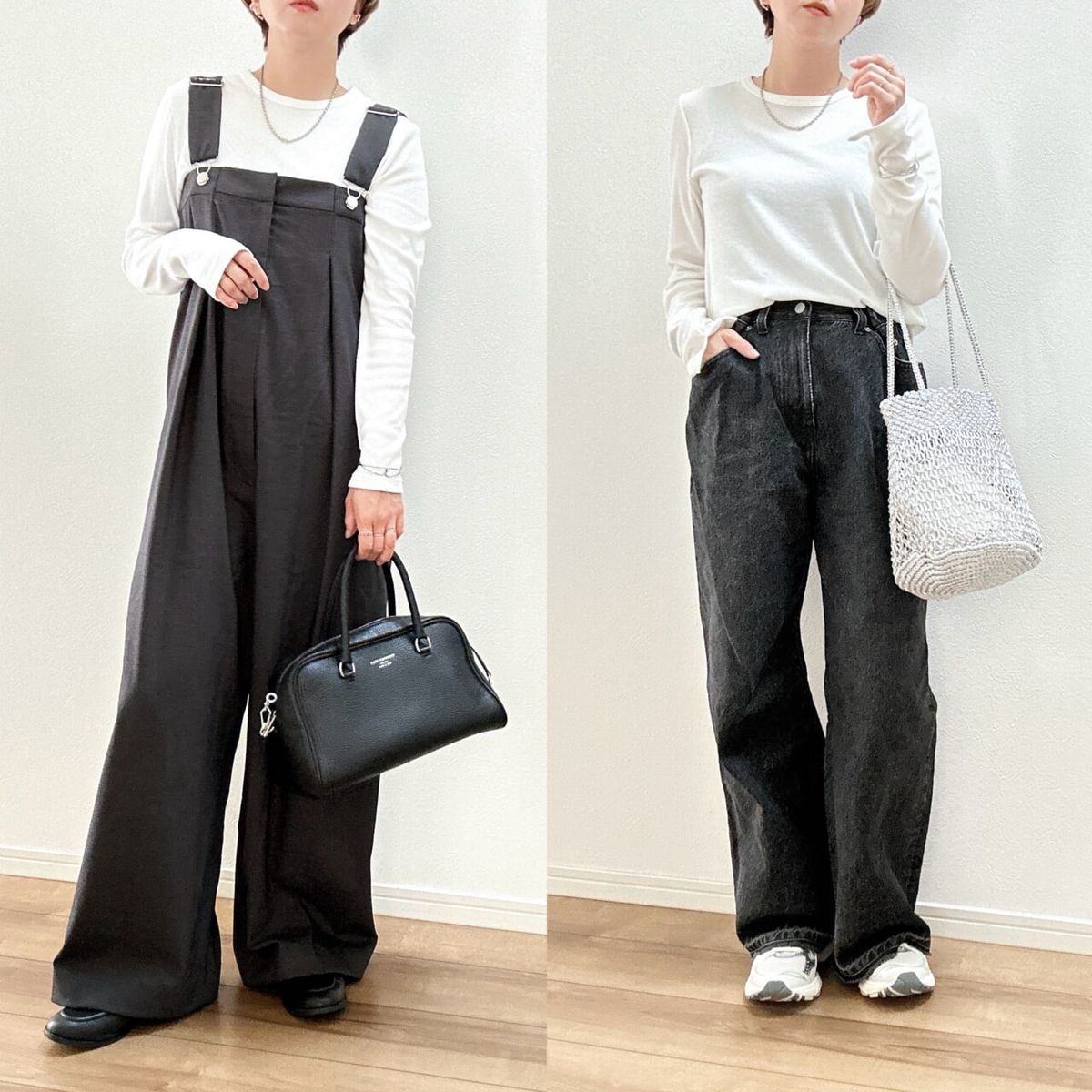 【40代のユニクロ＆GU】スッキリ見え間違いなし。「リブカットソー」着比べコーデ | TRILL【トリル】