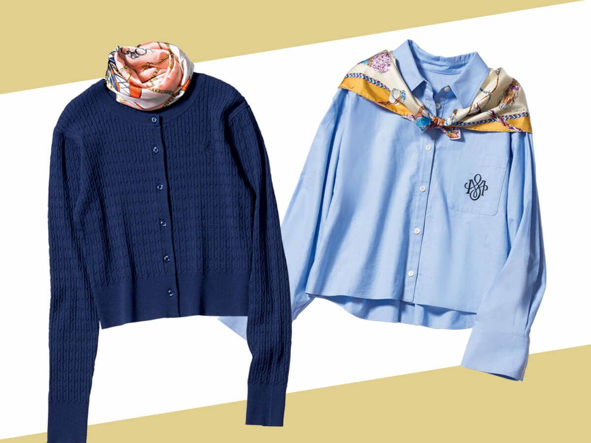 たった1000円でもシンプルトップスをグレードアップ♡手持ち服に飽きたら「スカーフ」を活用！ | TRILL【トリル】