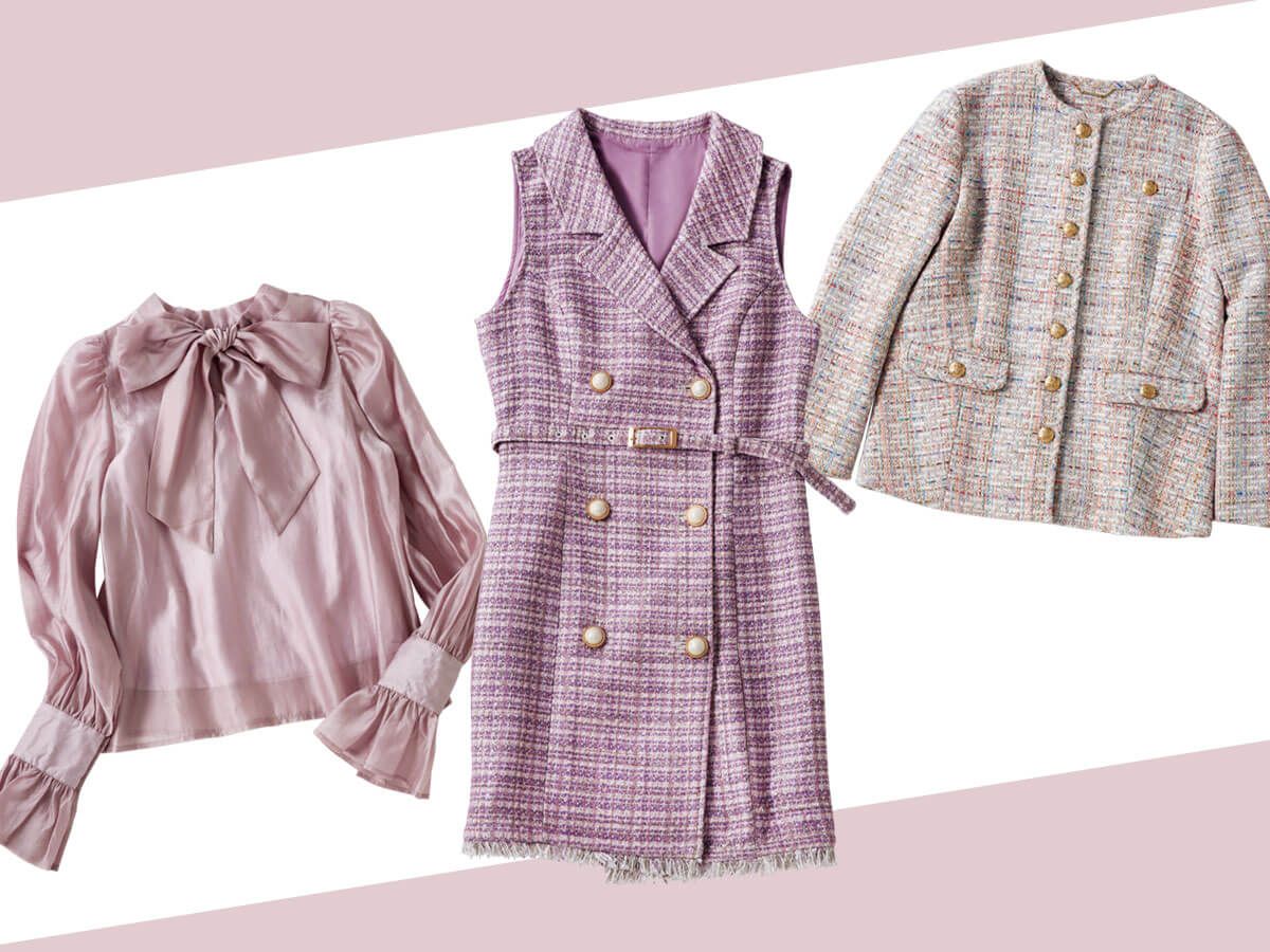 大人がピンクを着るなら「品格アイテム」を選んで！ジレ、ツイード、ボウタイブラウスetc. | TRILL【トリル】