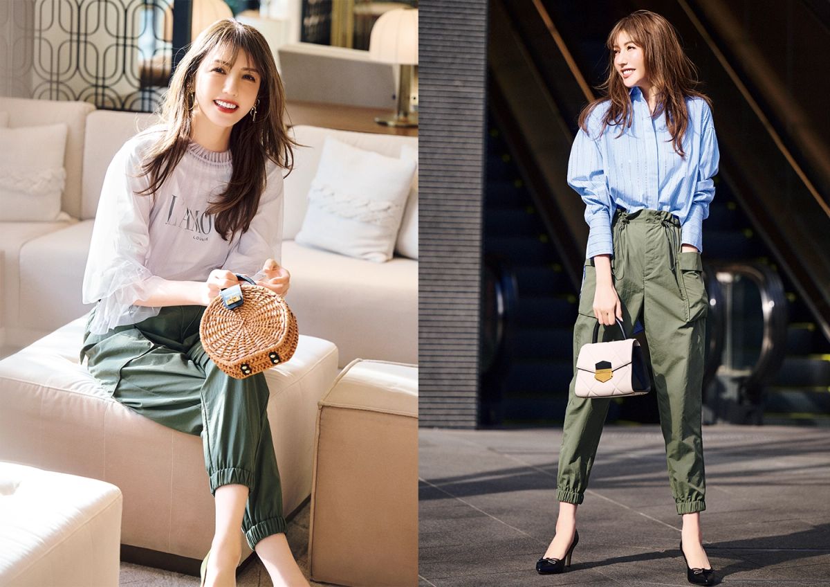 【カーゴパンツをON・OFF着回し】甘アイテムとも相性抜群！理想のこなれ感&カジュアル上手な着こなしポイント | TRILL【トリル】