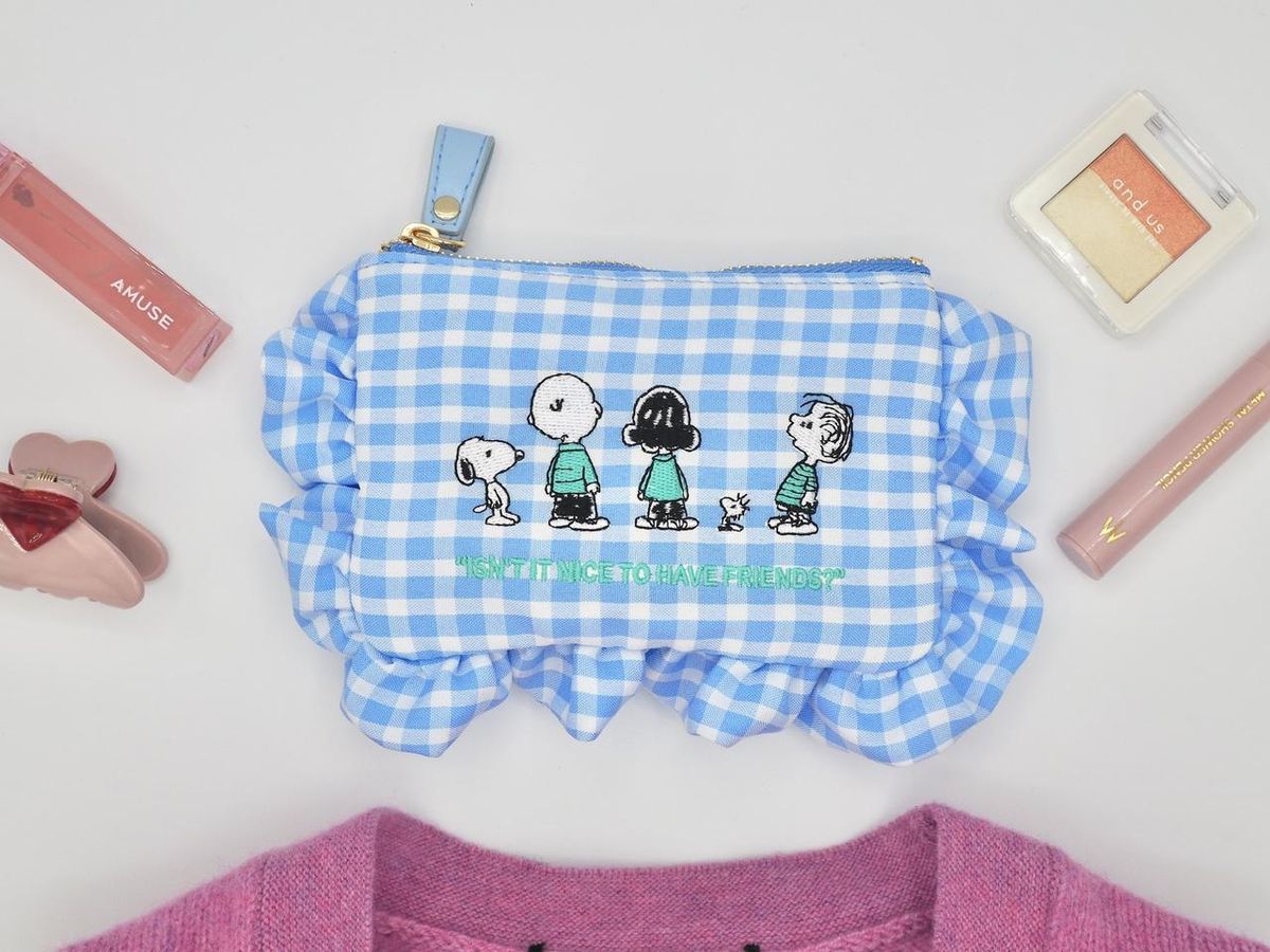 【PLAZA × スヌーピー】が天才！ 激かわです♡「コラボポーチ」 | TRILL【トリル】