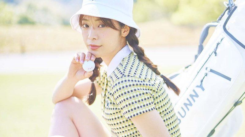 【ar golf】イエローのギンガムチェックがラウンドでお目立ち♡ ほどよいピタっと感で華奢見えも叶うポロ♡ | TRILL【トリル】