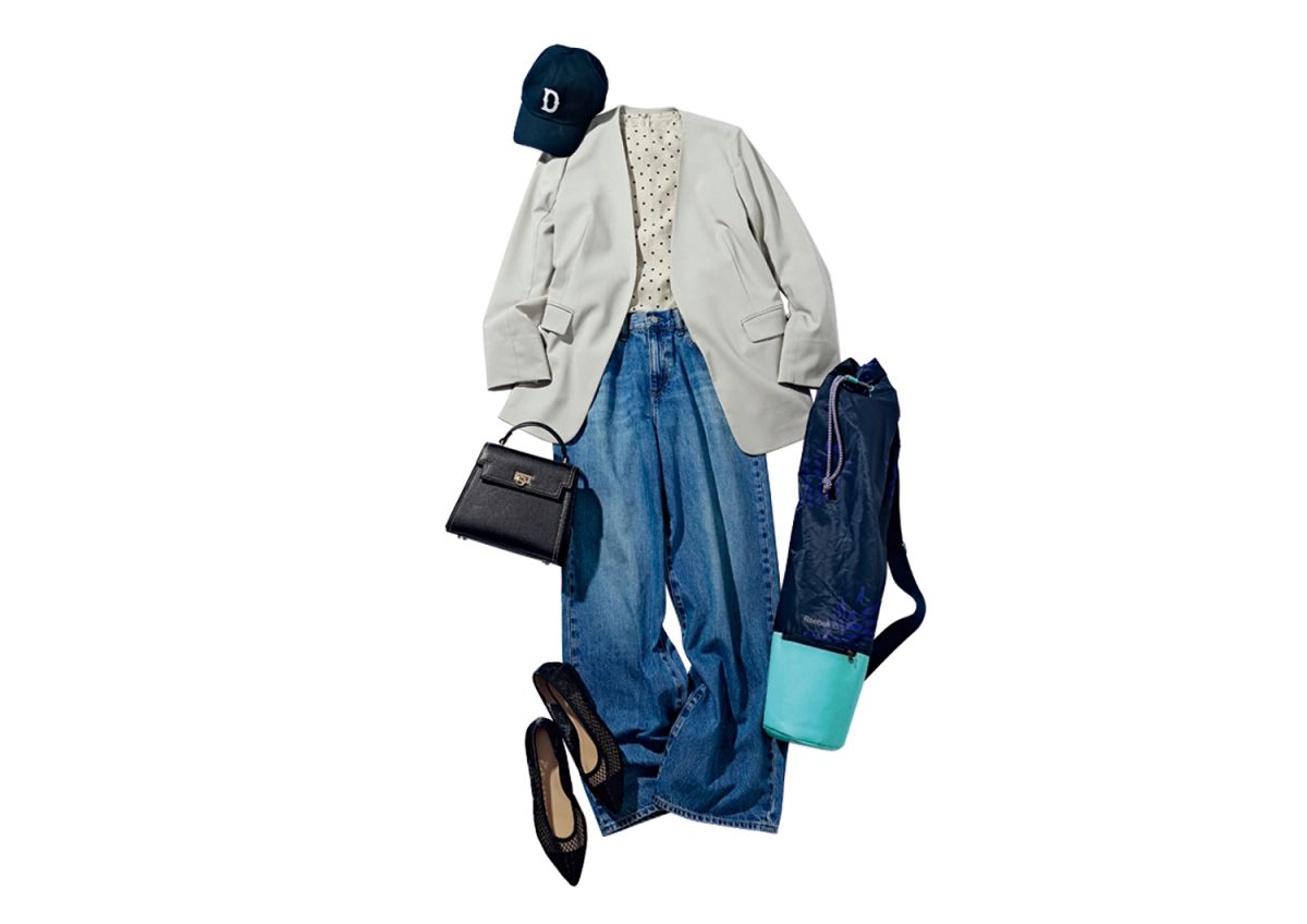 ジャケット＆ブラウスでデニムコーデをきれいめに♡こなれシンプル休日コーデ【毎日コーデ】 | TRILL【トリル】