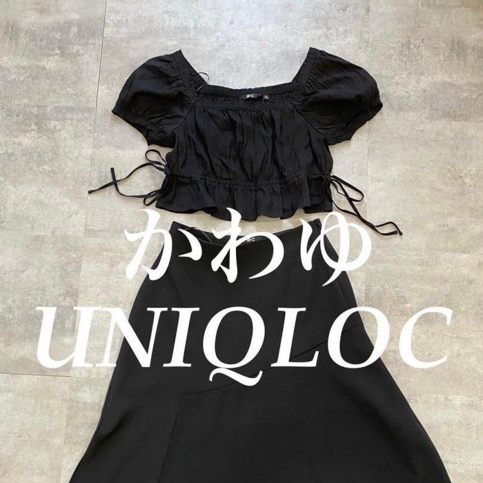 ヘルシーに肌見せ♡程よいガーリー感が可愛い“ギャザークロップドブラウス”【UNIQLO：C】 | TRILL【トリル】