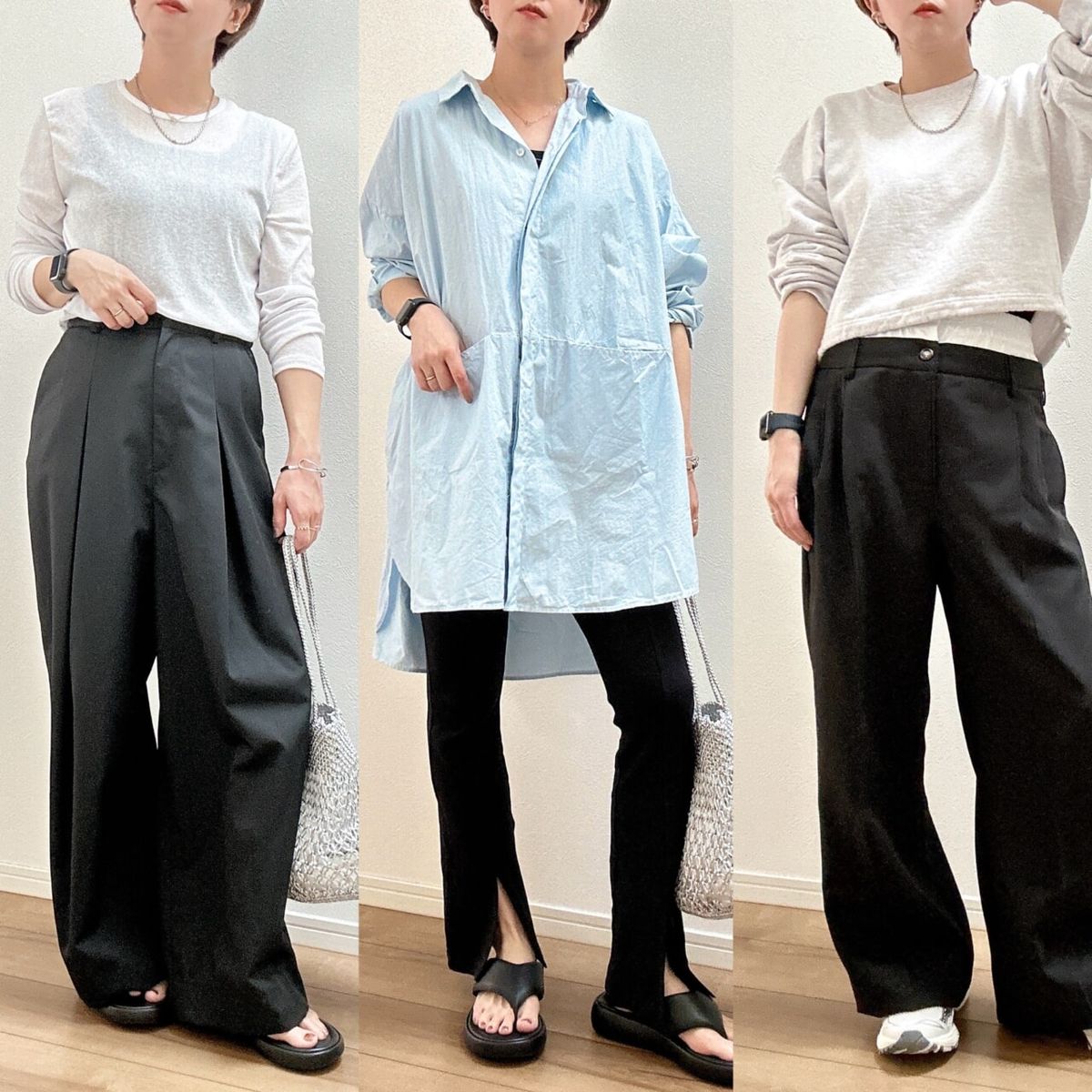 【40代のプチプラコーデ】マンネリ解消！ベーシックアイテムの“変化球デザイン”でおしゃれ感UP | TRILL【トリル】