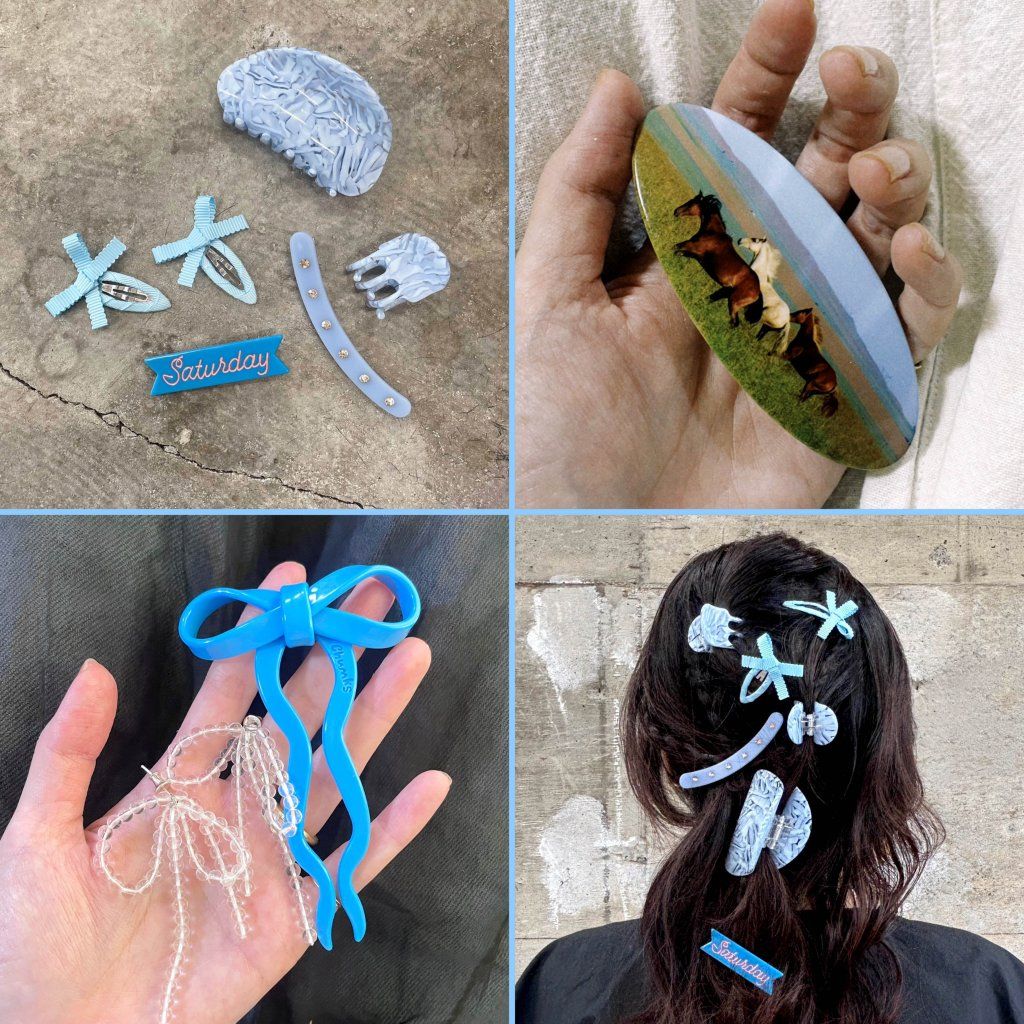 2024年夏のまとめ髪におすすめ 爽やかで涼しげな夏色ヘアアクセ【ささやかですてきなもの 大谷有紀 vol.196】 | TRILL【トリル】