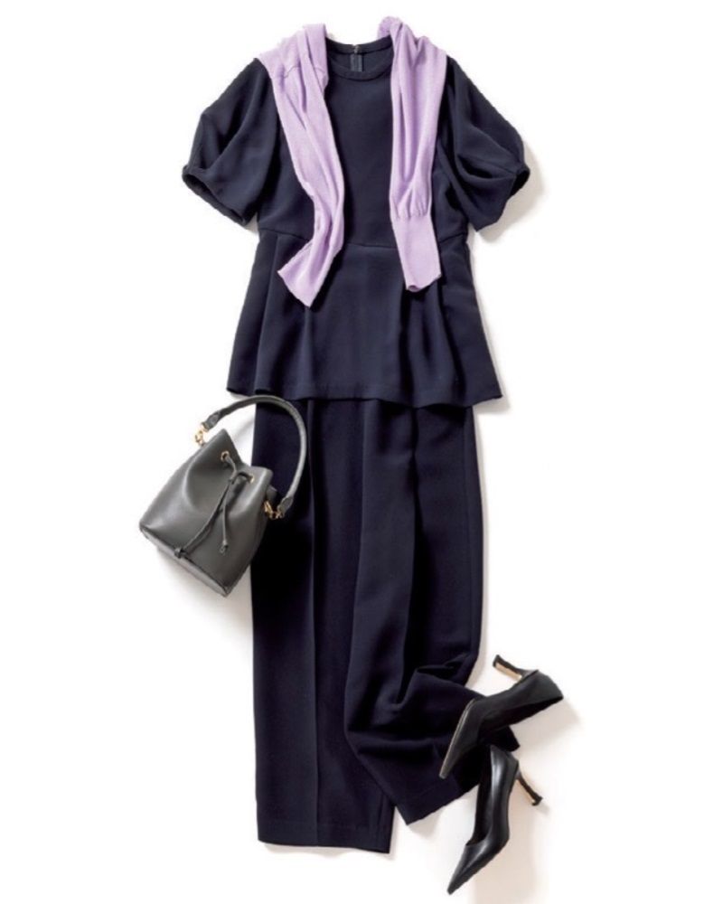 【夏の仕事コーデ】「シワになりにくい」ブラウスとパンツできちんと感キープ！ | TRILL【トリル】