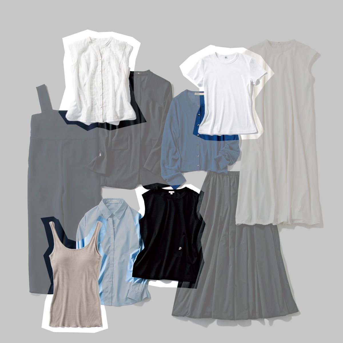 ノースリ、Tシャツ、タンクトップ…快適とオシャレを両立する夏トップス4選【着回しDiary】 | TRILL【トリル】