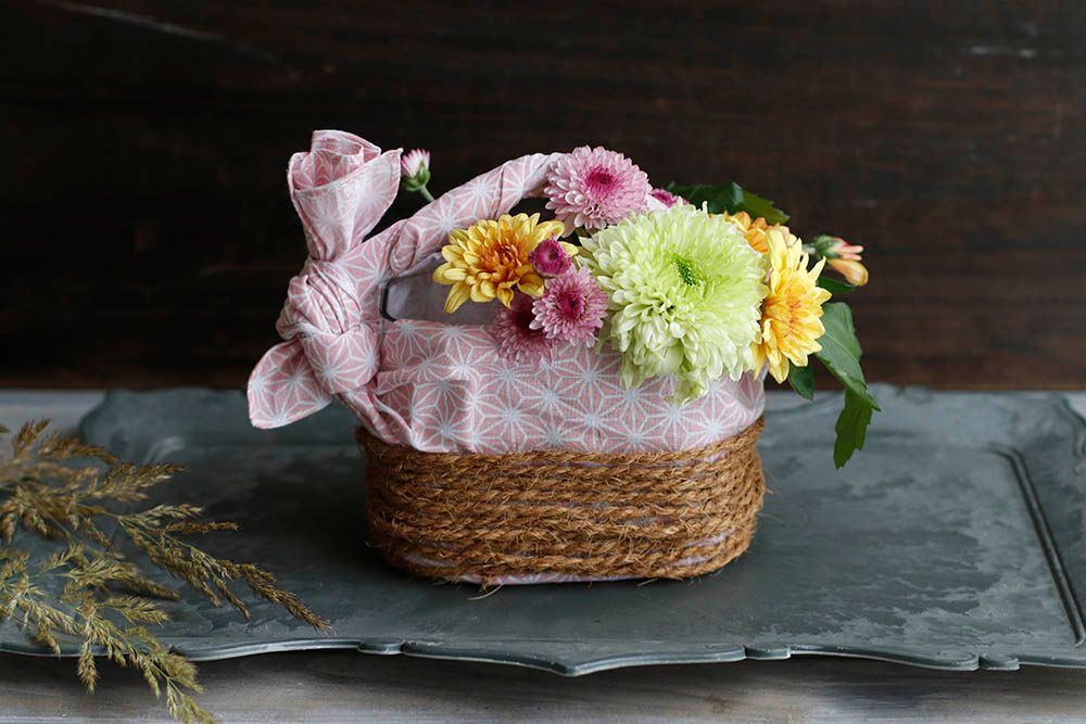 【秋到来】手ぬぐいをリメイクして和テイストで楽しむ重陽の節句 プチプラ花コーデVol.142 | TRILL【トリル】