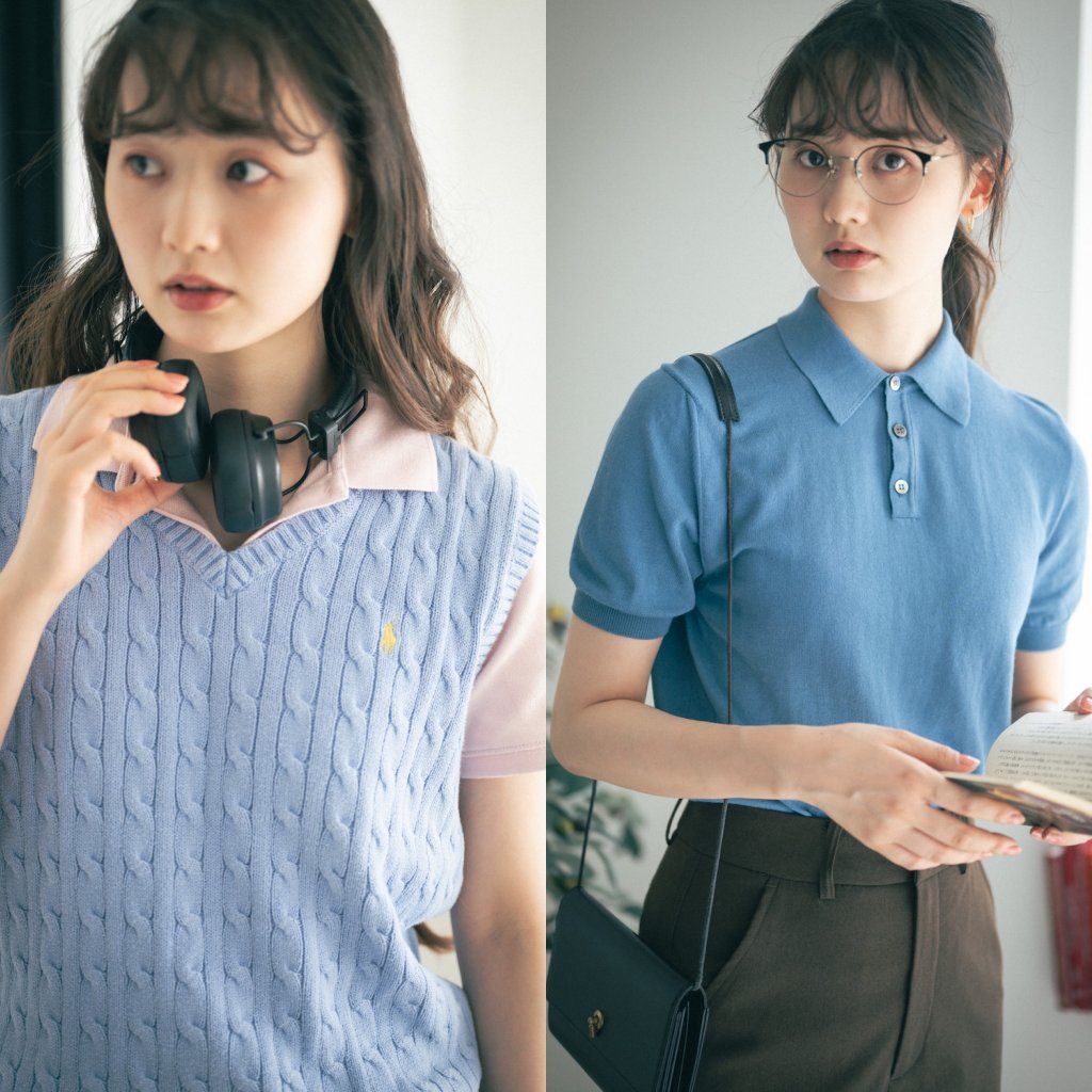 まだまだ暑い初秋にぴったりな“ポロシャツ”コーデ2選【FUDGE FRIEND おしゃれさんの毎日コーディネート｜うさみ】 | TRILL【トリル】