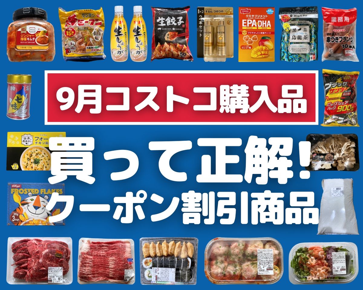 【9月コストコ購入品】買って正解！クーポン割引商品！念願のビジネスカードもGET！ | TRILL【トリル】