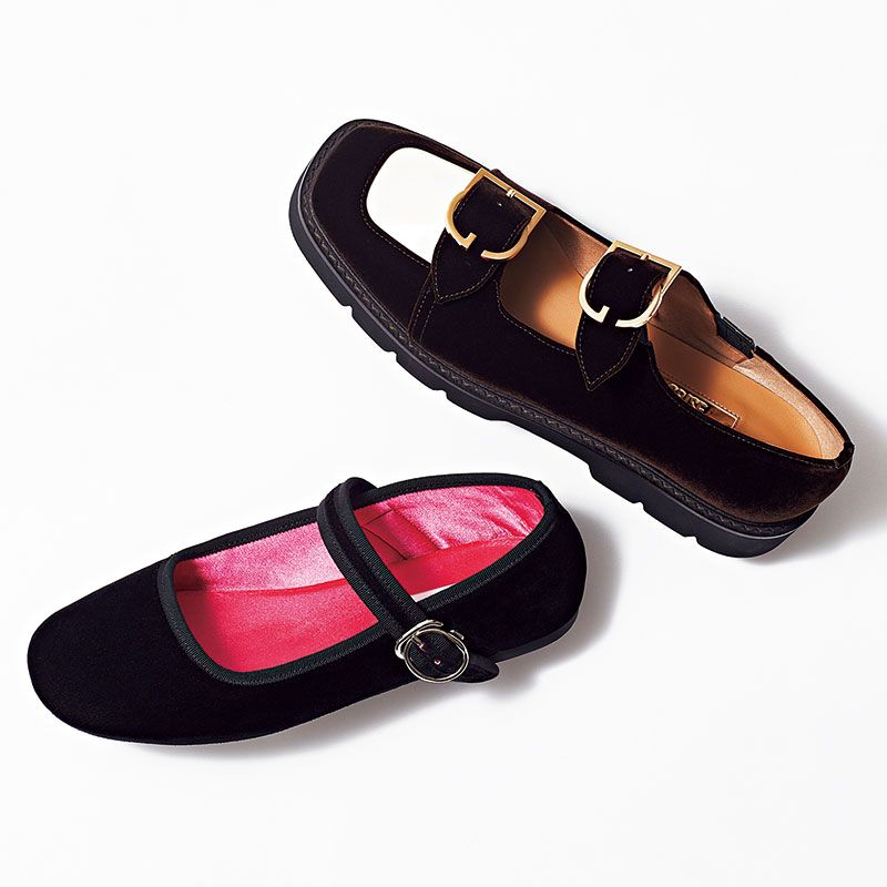 秋コーデの主役になる！クラシカルなムードの【ほの甘ベロア靴】2選 | TRILL【トリル】