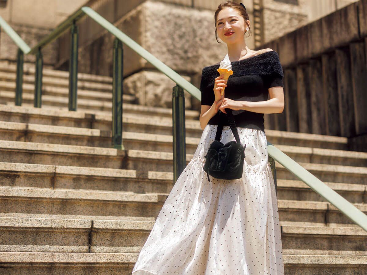 このディテールで2,000円以下は安すぎ！GRLで見つけた「ドットティアードスカート」 | TRILL【トリル】